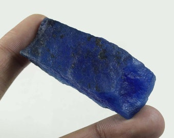 Raw Blue Gemstone | Etsy