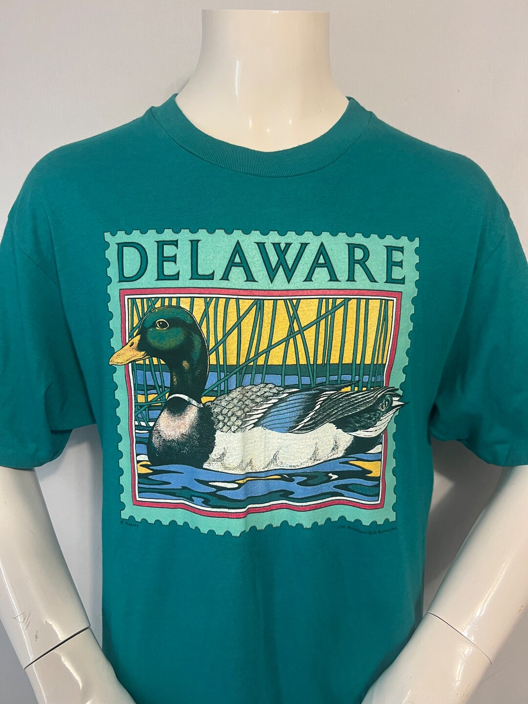 Vintage 1987 Delaware T-shirt - Etsy