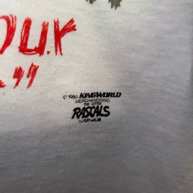 Vintage 1986 the Little Rascals T-shirt - Etsy