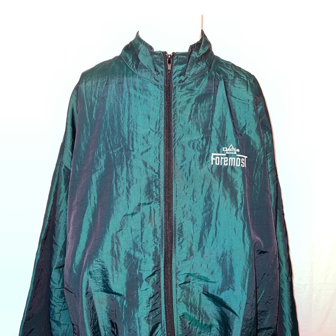 Vintage 1980’s Delta Foremost Chemical Corporation Windbreaker Jacket ...