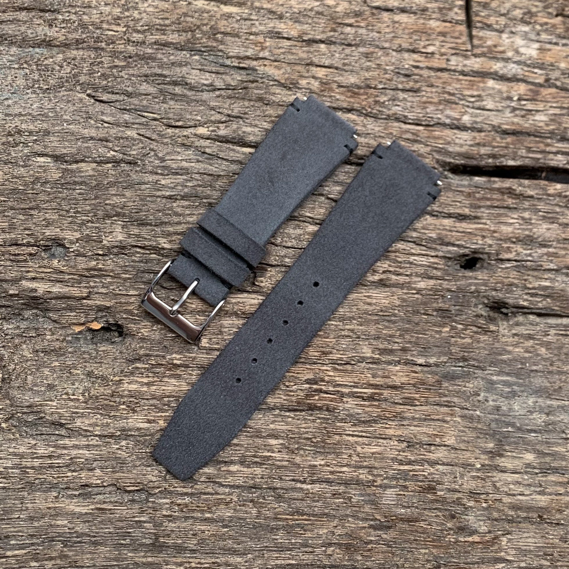 Grey Suede for Casio Ae-1200 Slim Style Vegtan Leather Handmade Watch ...