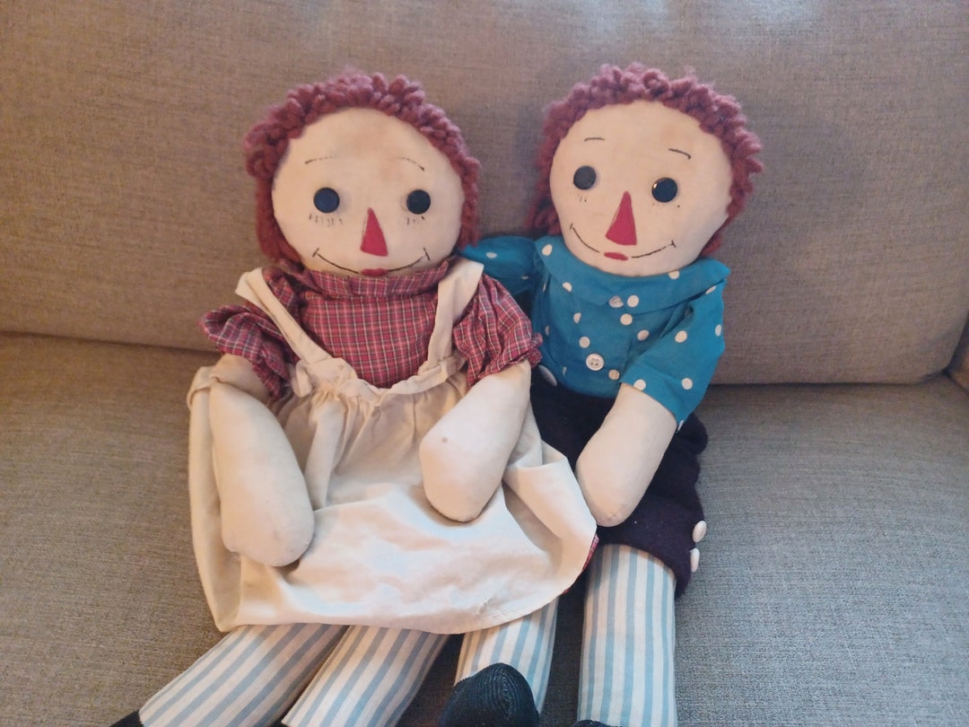 Raggedy Ann and Andy Haunted Dolls - Etsy
