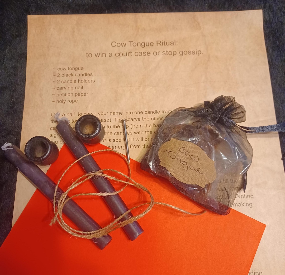 Cow Tongue Spell Kit ~ Win a Court Case, Stop Gossip and Lies ...