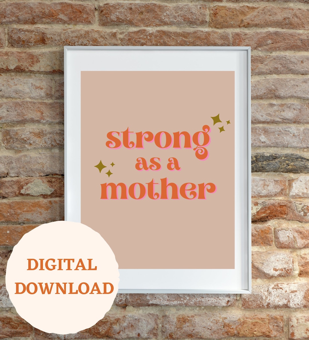 Strong as a Mother Digital Download - Etsy