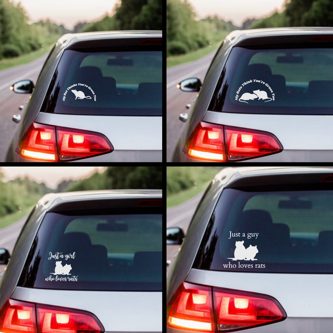 Rats- Car Stickers-vinyl Decals-cool Sticker-funny Sticker-laptop ...