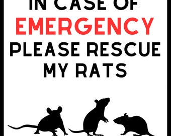 Pet Emergency Rescue Sticker, Save Our Pets, in Case of Emergency, Pet ...