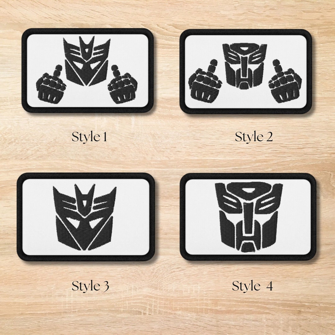 Transformer-themed Embroidered Patches - Spice up Your Outfit - Etsy