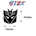Transformers Car Stickers-vinyl Decals-cool Sticker-funny Sticker ...