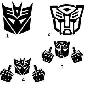 Transformers Car Stickers-vinyl Decals-cool Sticker-funny - Etsy