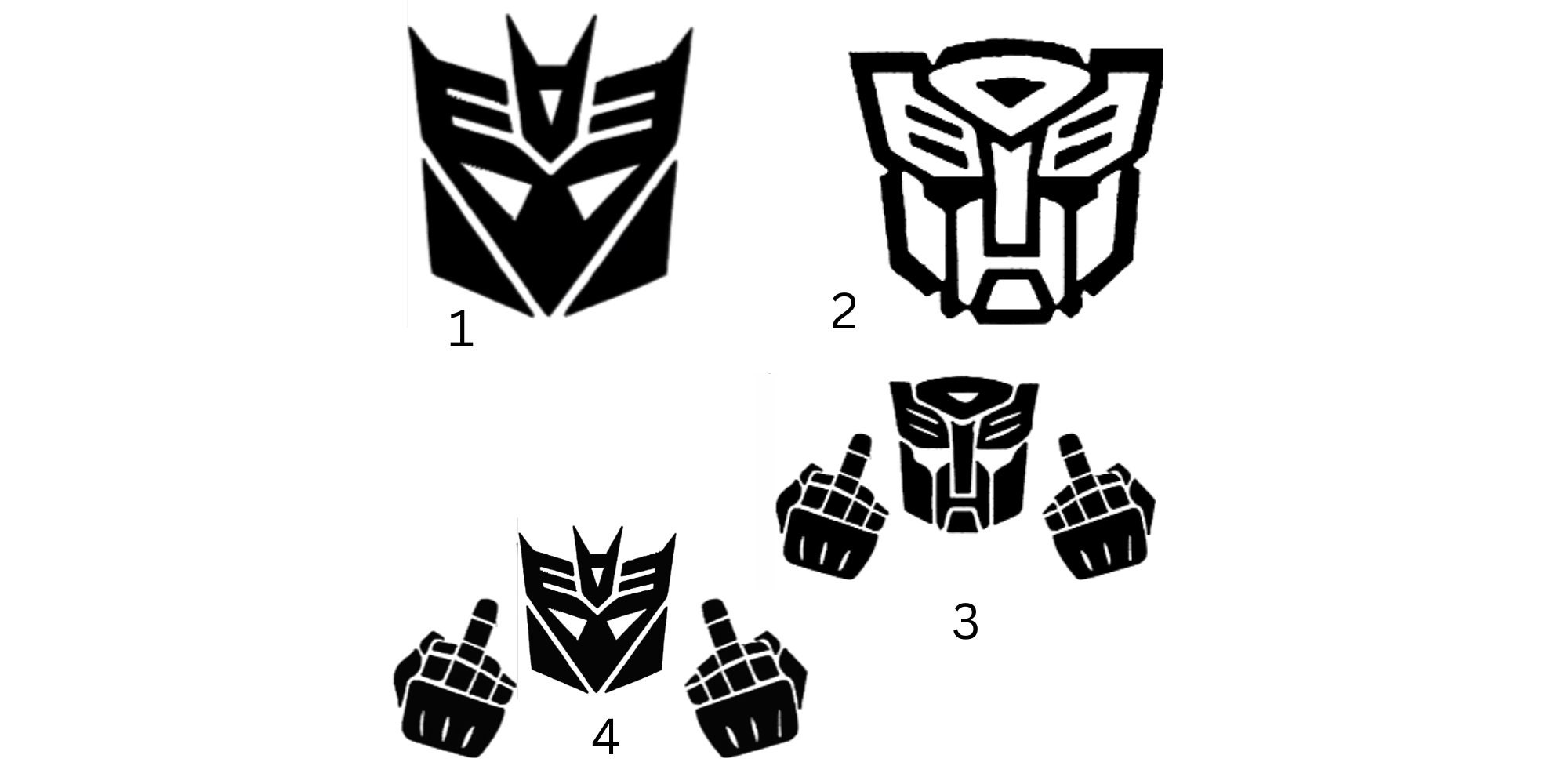 Transformers Car Stickers-vinyl Decals-cool Sticker-funny - Etsy UK