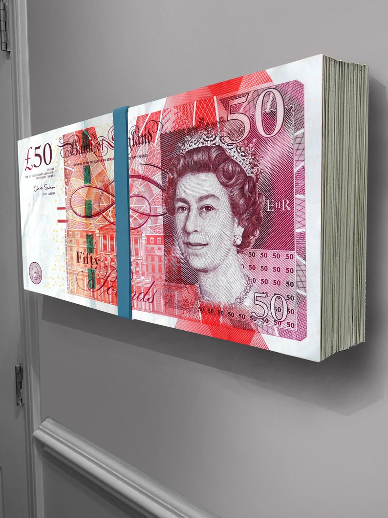 3D Sculpture BIG MONEY STACK Brick (queen Elizabeth British Pounds) by ...