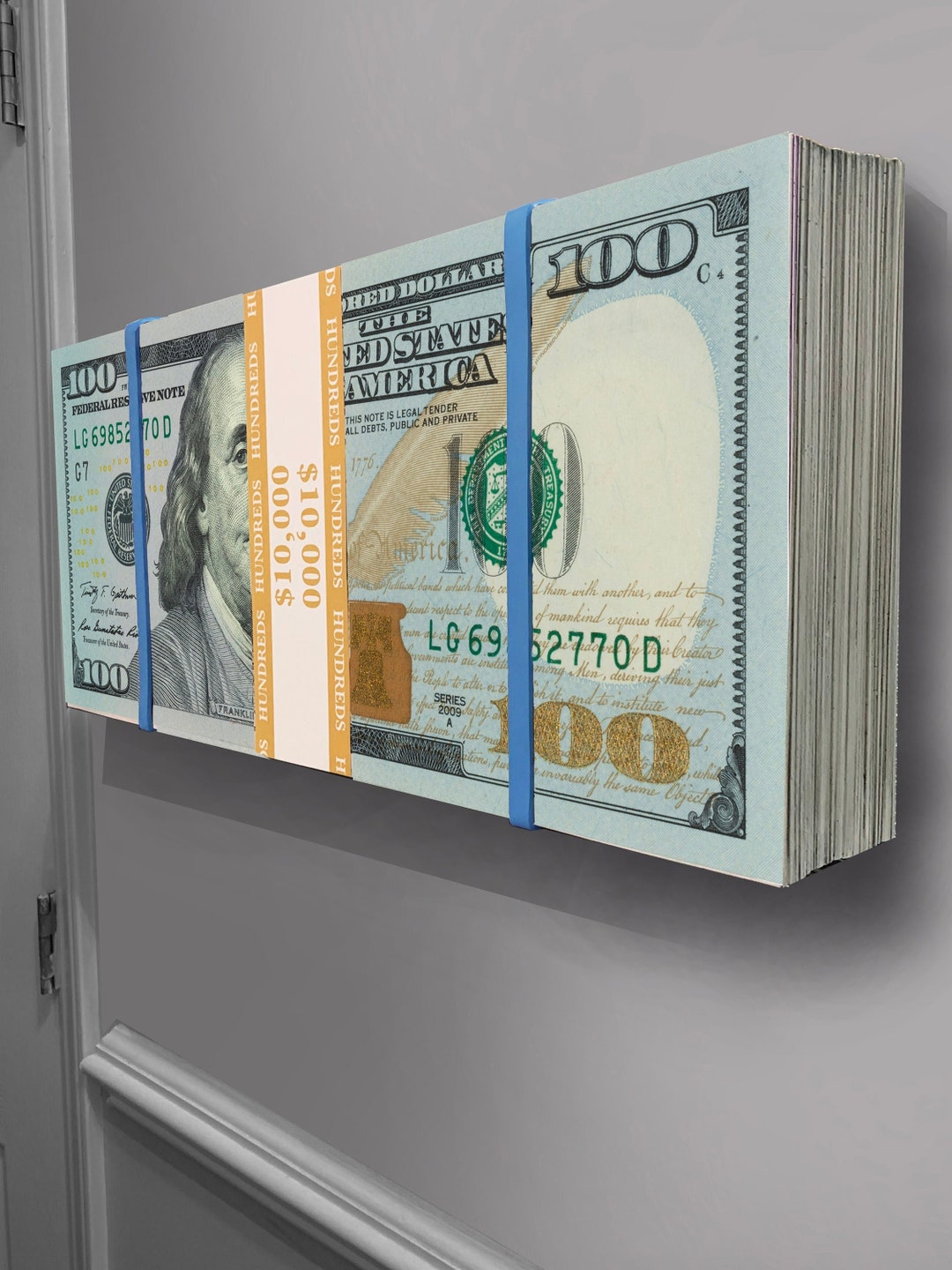 3D Giant Sculpture BIG MONEY STACK Brick (new 100 Bill) - Etsy
