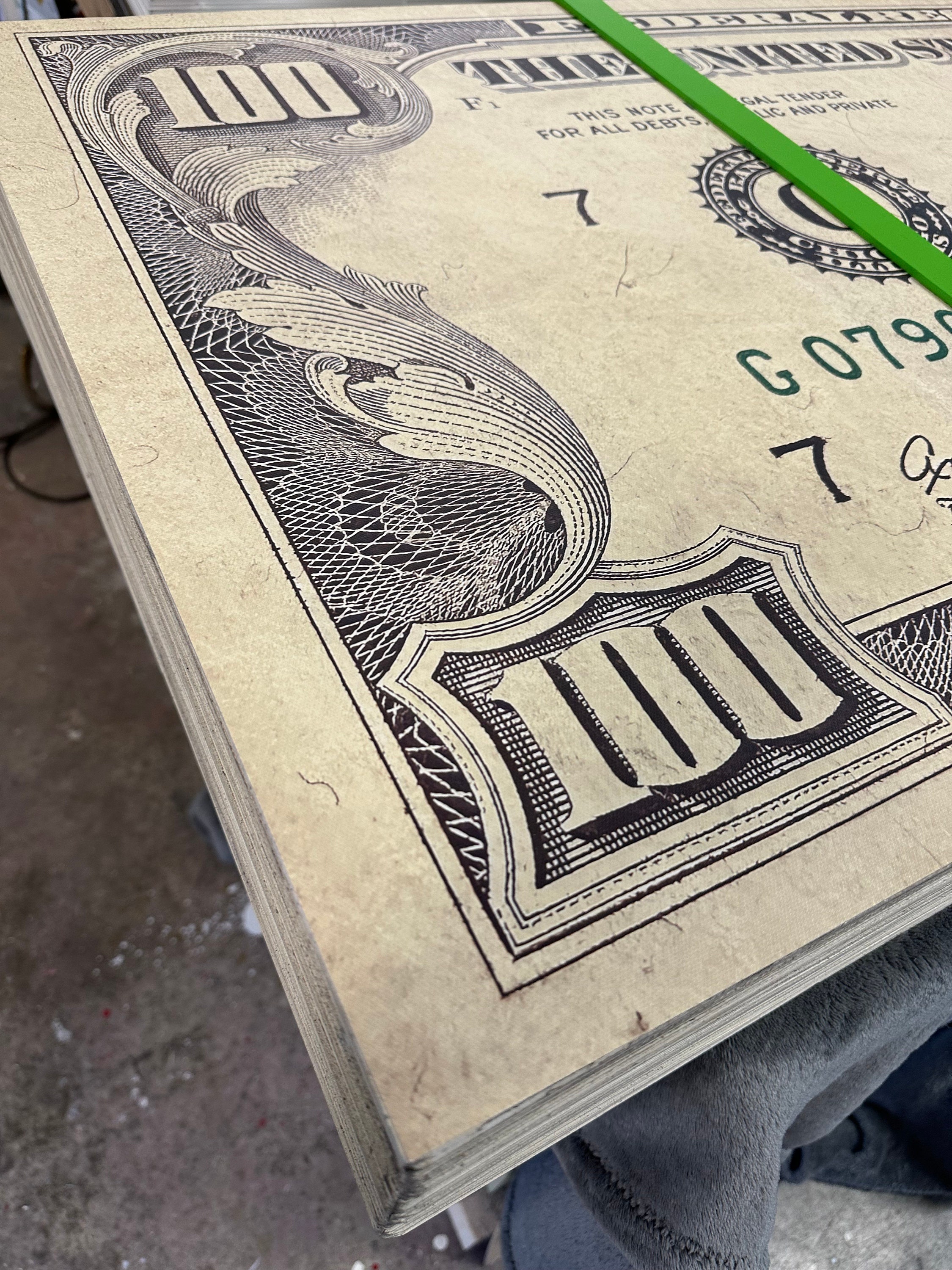 Giant 3D Money Stack Sculpture 80's Vintage 100 Dollar Bill - Etsy