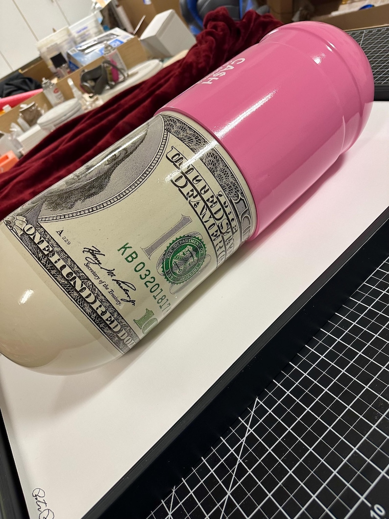 Giant 3D PINK Money Addiction Pill by Peter Perlegas - Etsy