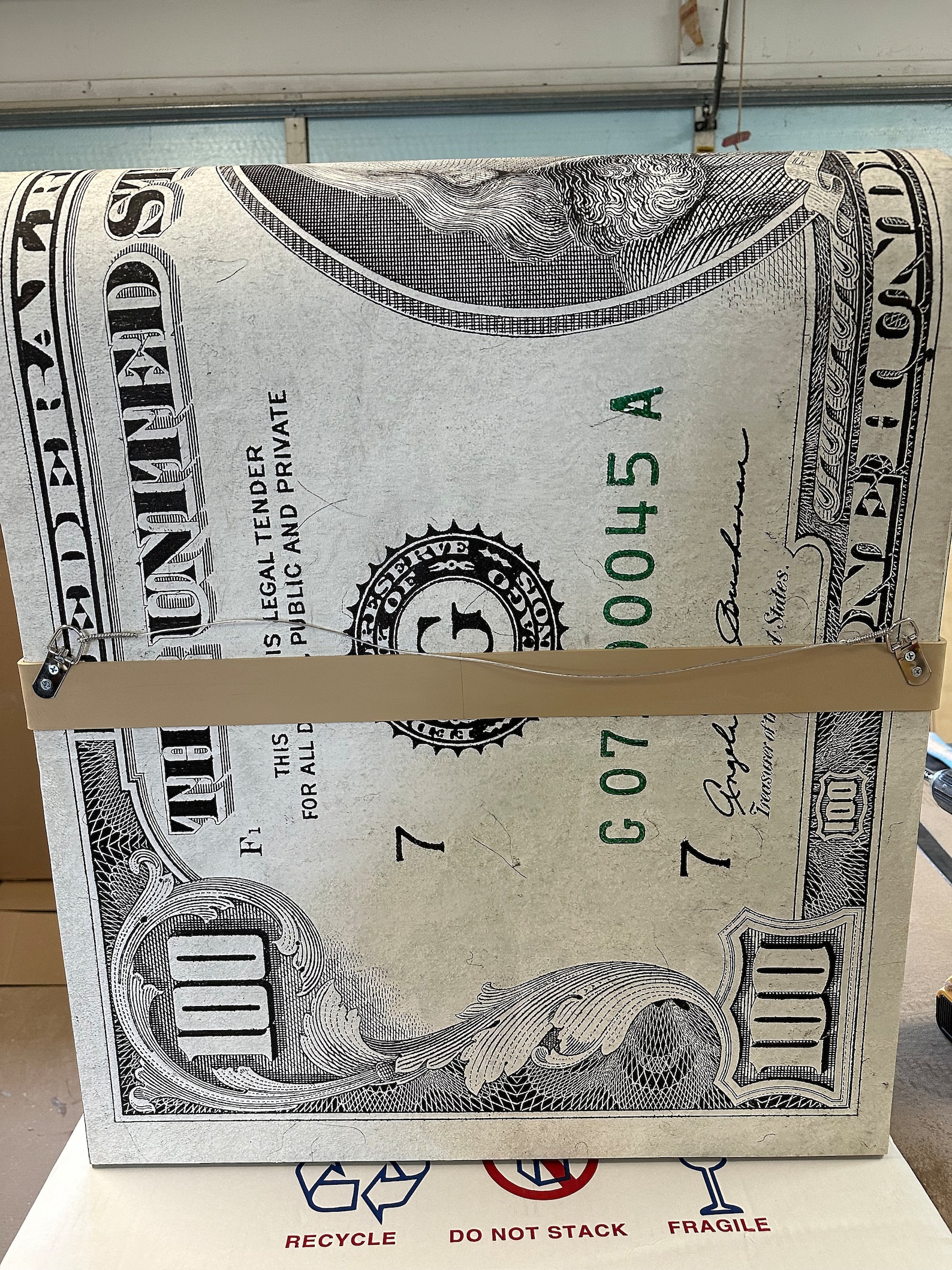 3D Sculpture GIANT Old Vintage Money WAD (1986 100 Dollar Bill) by ...