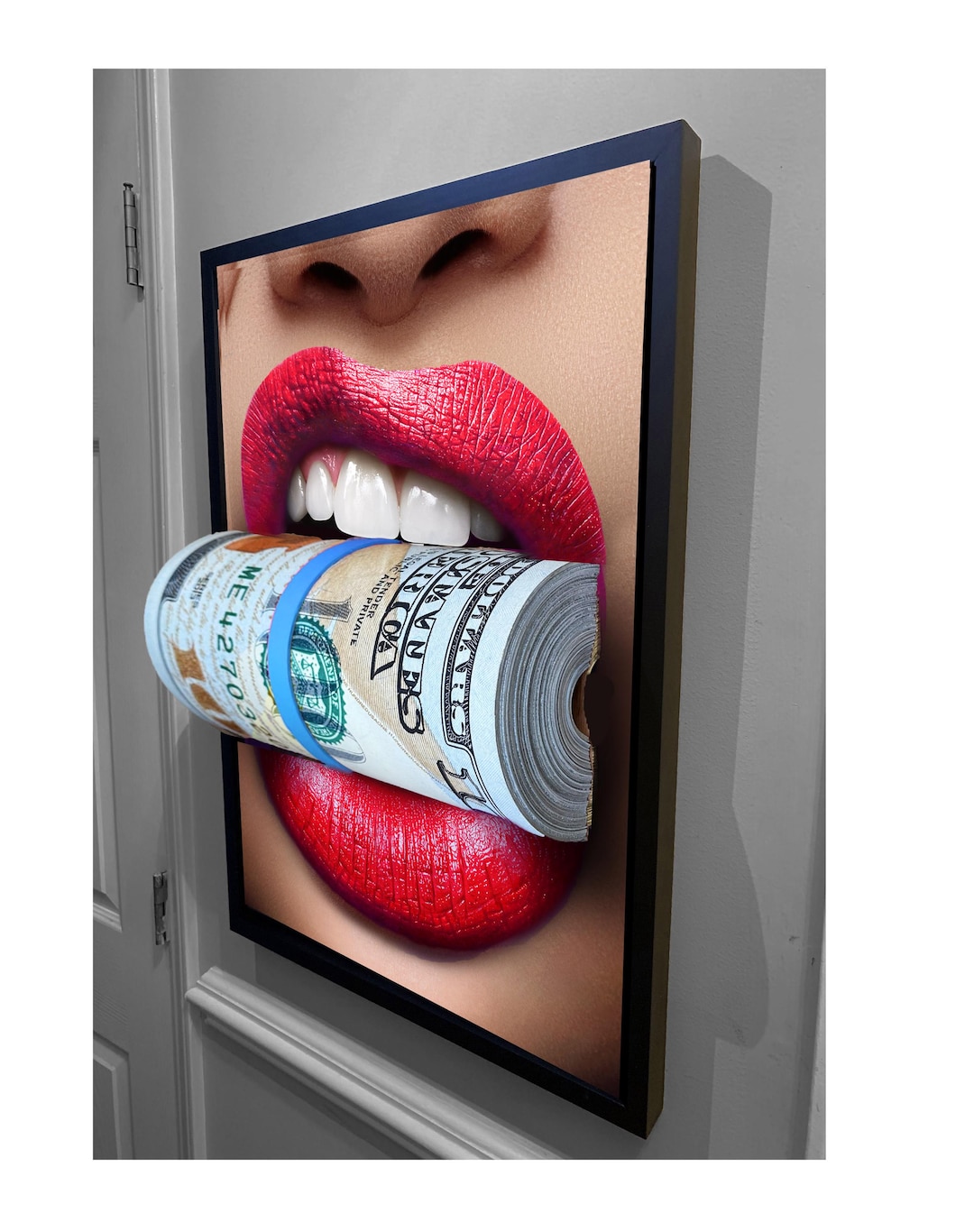 3D Sculpture of New Money Red Lips - Etsy