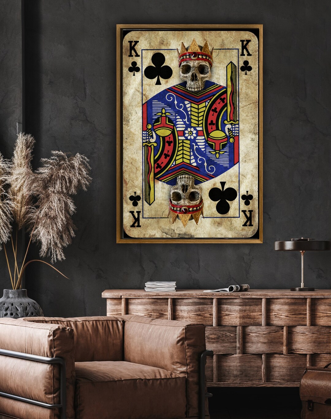 King of CLUBS 3D Skull Sculpture - Etsy
