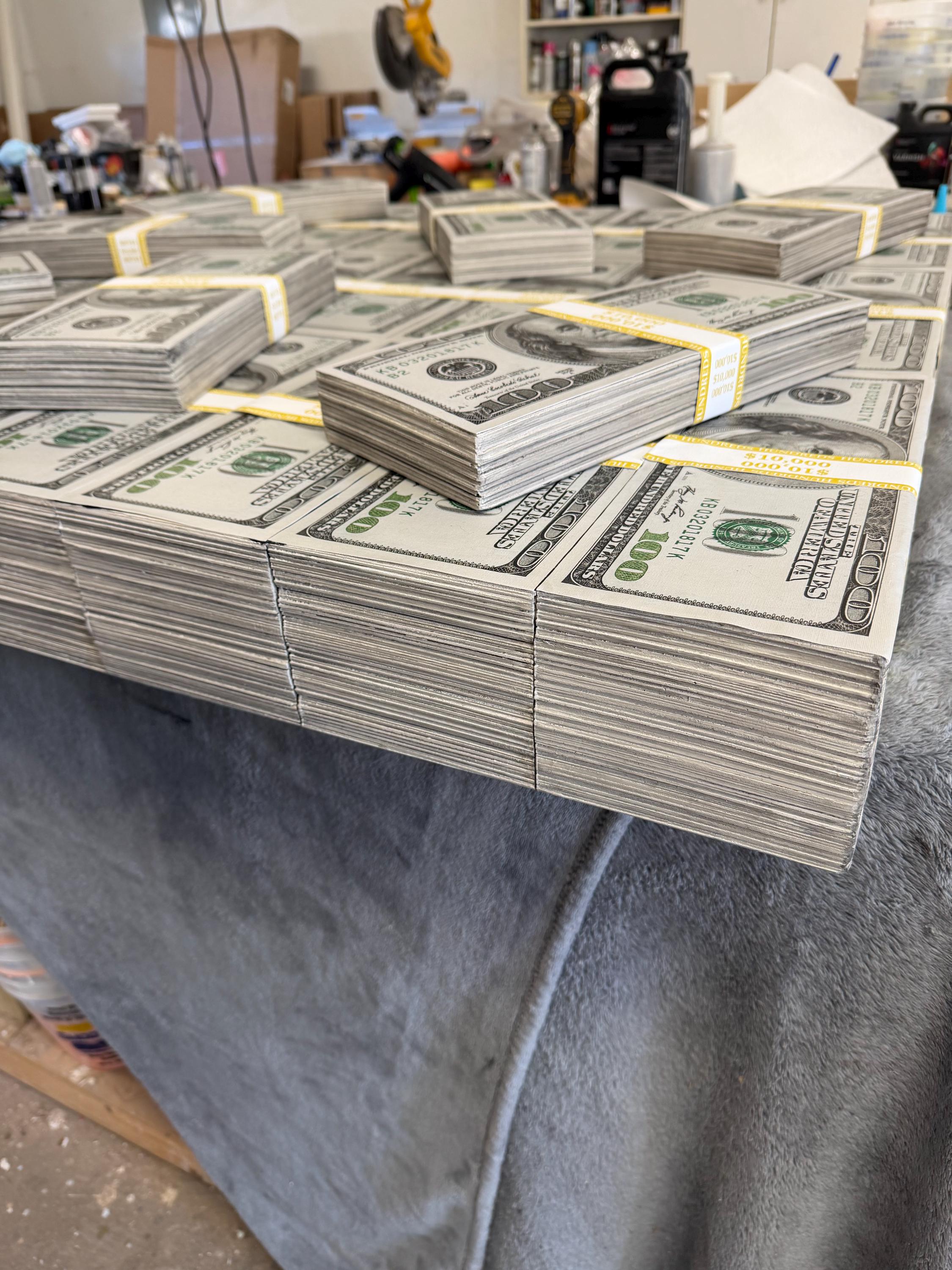 3D Giant Sculpture Money Stacks (old 100 Bill) 40”x42” - Etsy