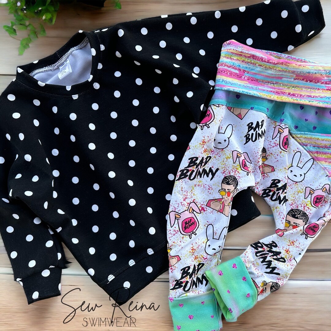 18M Conejo Malo Bad Bunny Baby Clothing Set, Slouch Top & Joggers ...
