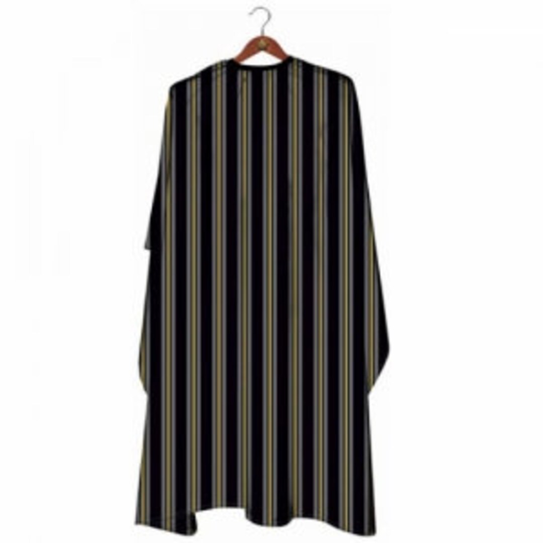 XL Barber Gown Salon Cape Hair Cut Cover Hairdresser Gown/cape - Black ...