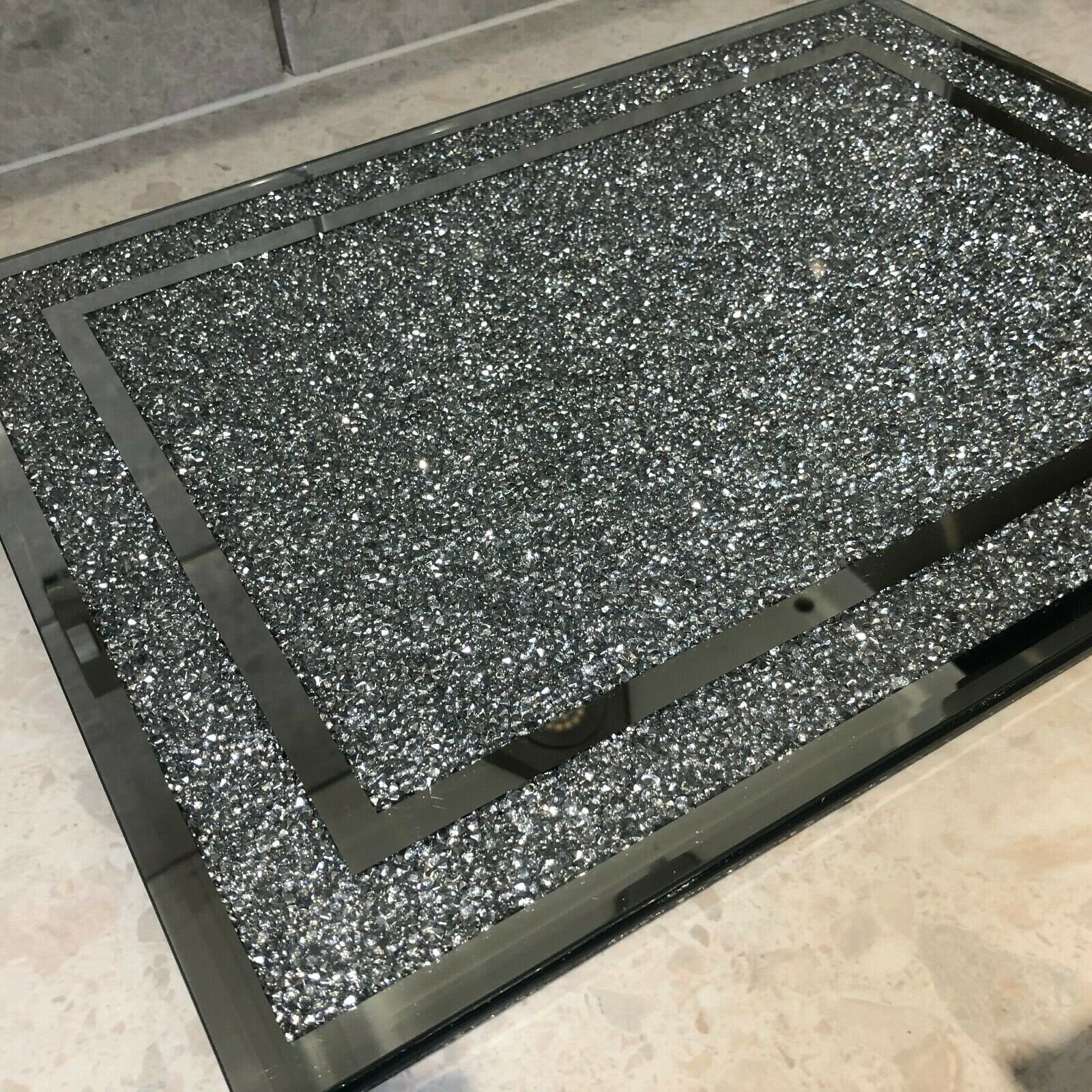 Large Silver Crushed Diamond Crystal Filled Chopping Board - Etsy Canada