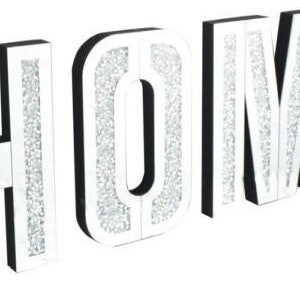 Silver Mirror Glass HOME Letters Sign Wall Hanging Art Plaque - Etsy
