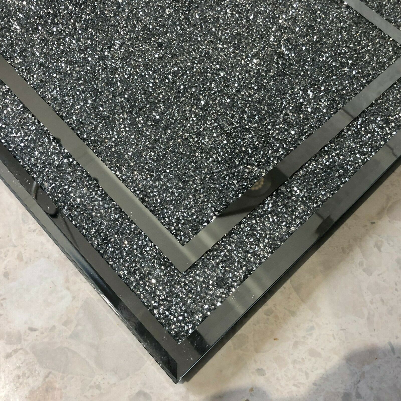 Large Silver Crushed Diamond Crystal Filled Chopping Board - Etsy Canada