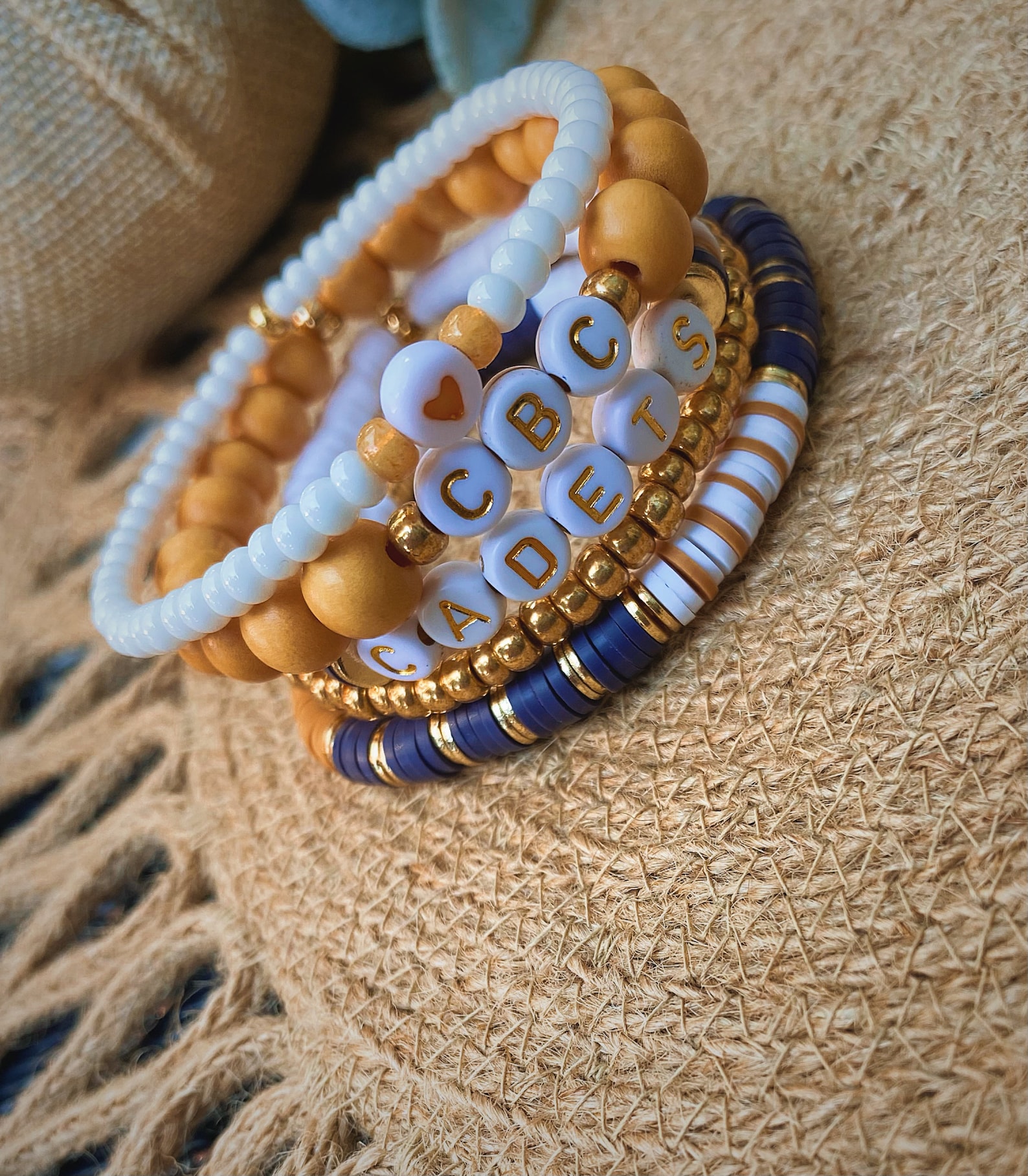 Team Spirit STACK Sports Bracelets School Bracelets - Etsy