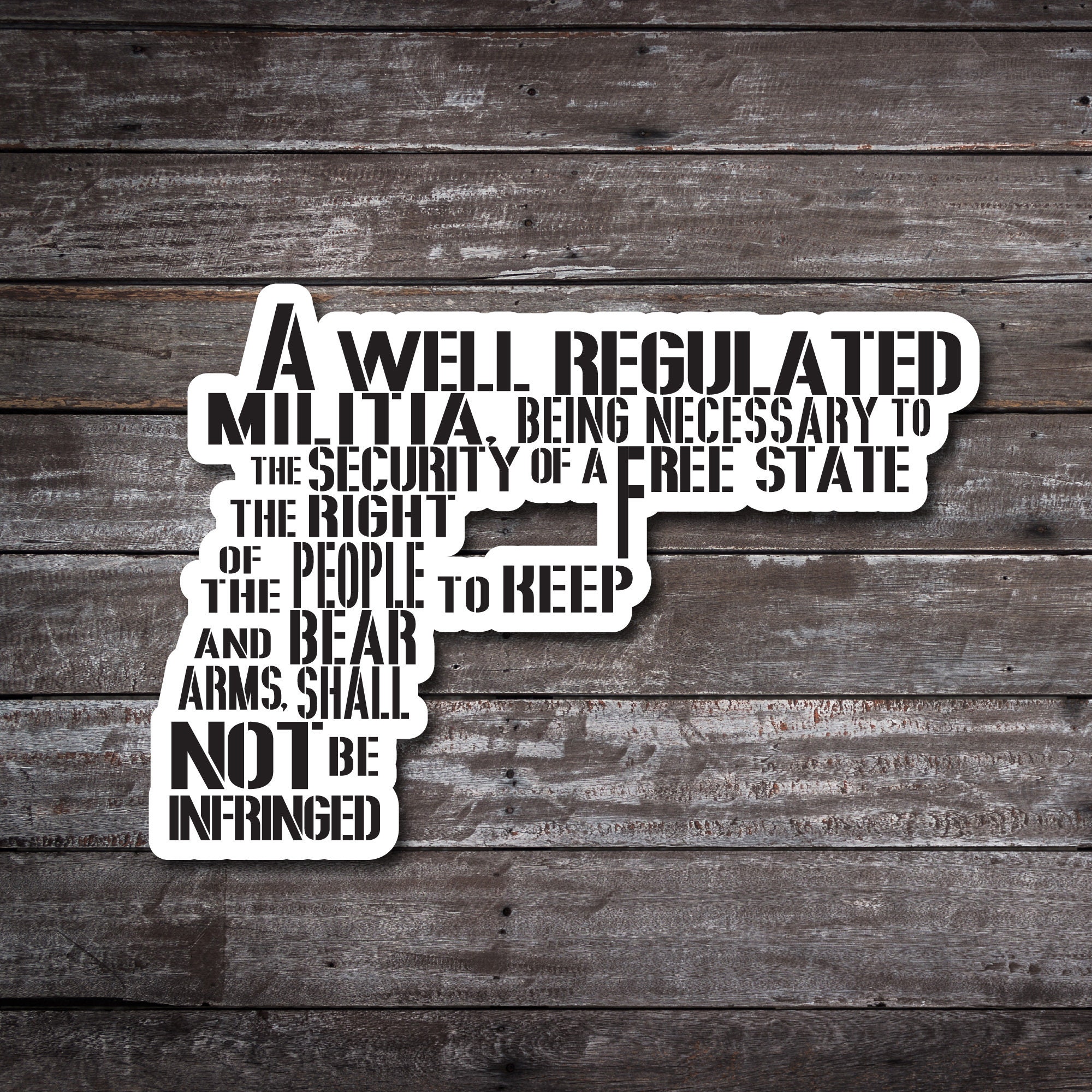 2nd Amendment Revolver Sticker Decal Conservative Republican - Etsy