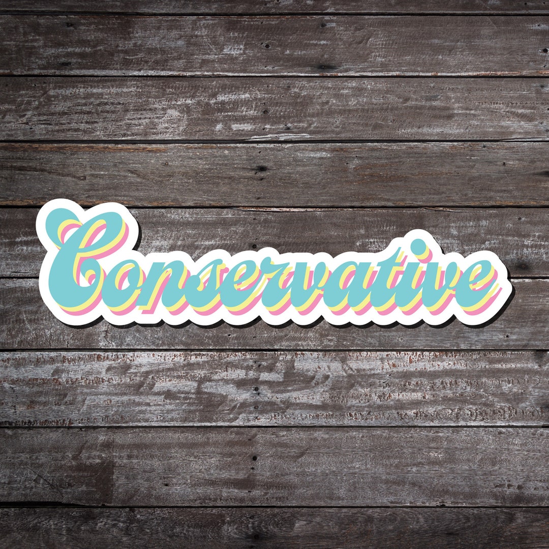 Conservative Sticker Decal Retro Republican Cute - Etsy