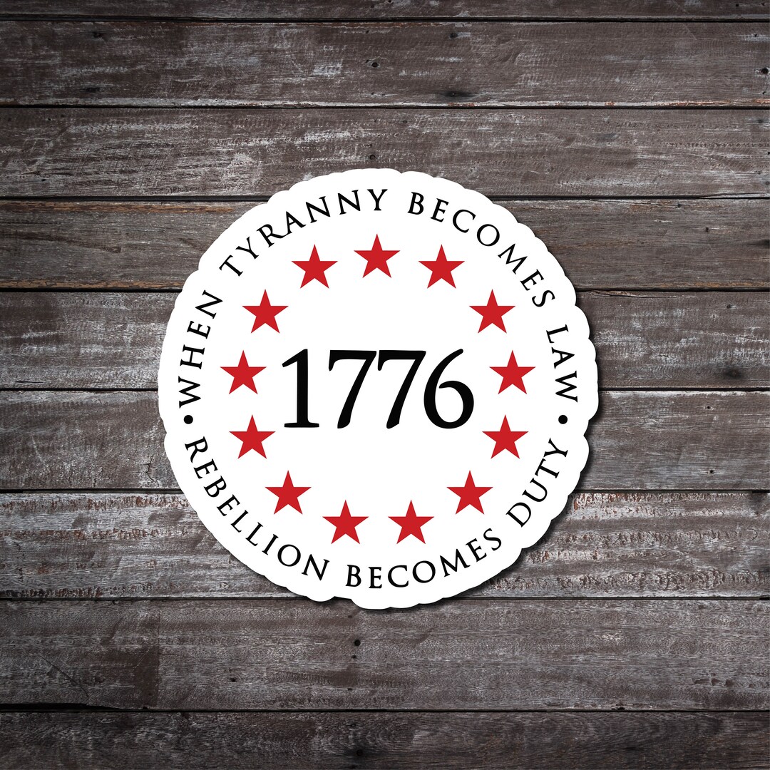 1776 Tyranny Sticker Decal Conservative Republican - Etsy