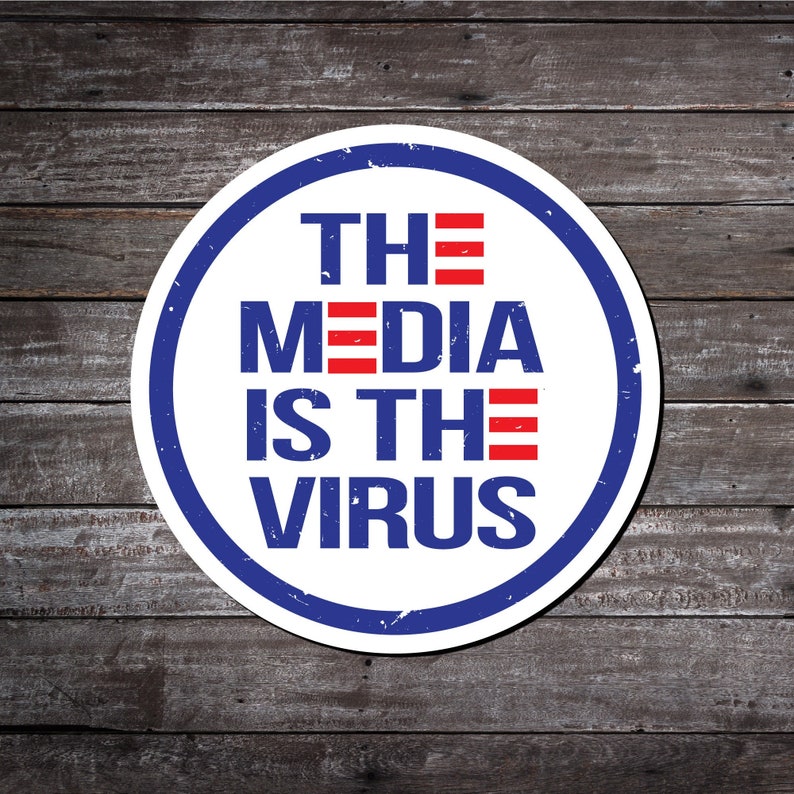 The Media is the Virus Sticker Decal Conservative Republican - Etsy