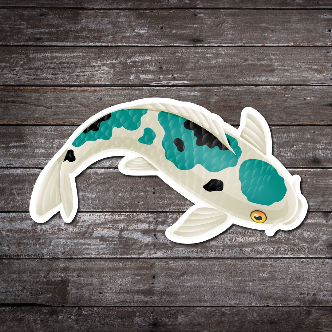 Koi Fish Sticker Decal - Etsy