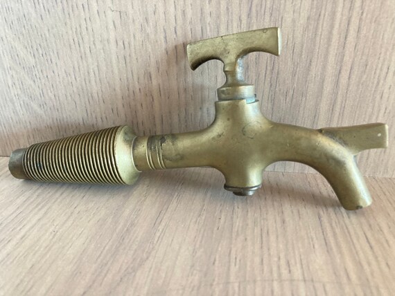 Antique Brass Barrel Faucet Vintage Faucet Barrel Brew Etsy