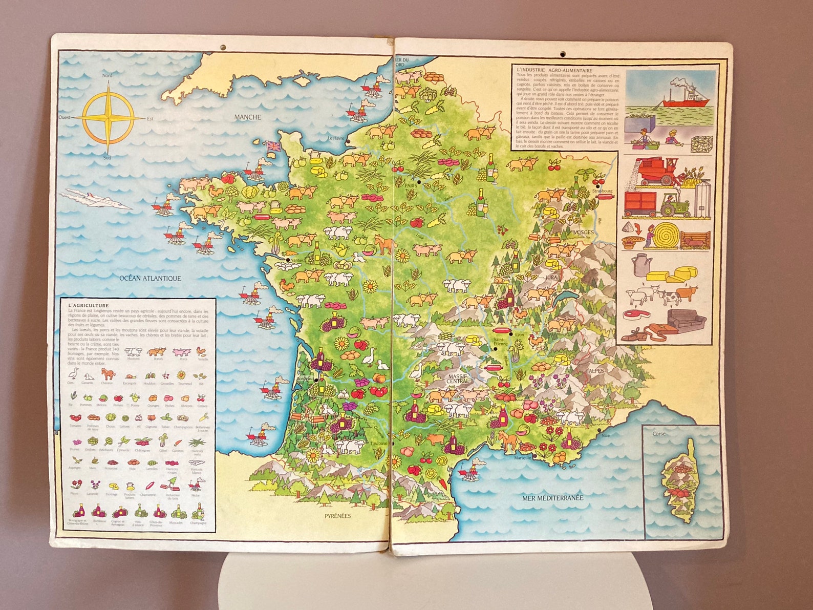 Giant Atlas France, Big Atlas of France - Etsy UK