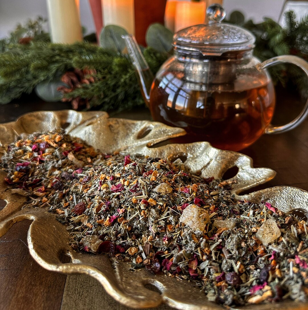 New Moon Herbal Tea – Stress Relief, Hormone Balance - Etsy
