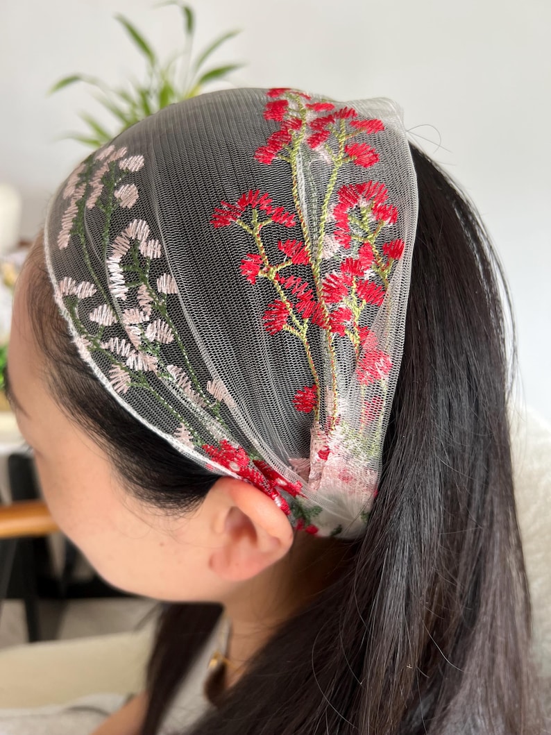 Embroidered Headband, Floral Headband for Women, Stylish Headband ...