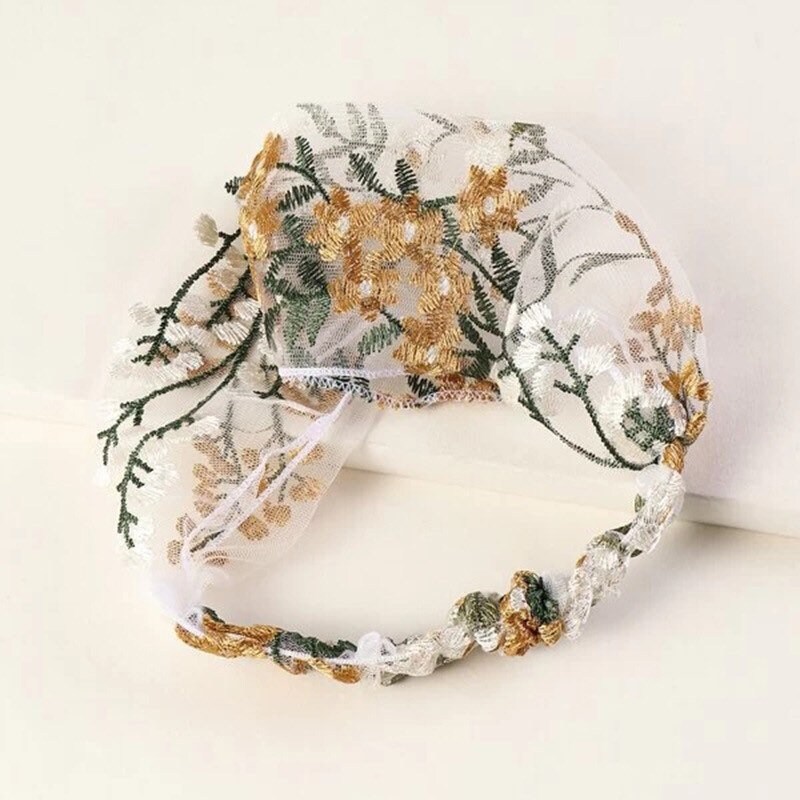 Embroidered Headband Floral Headband for Women Stylish - Etsy