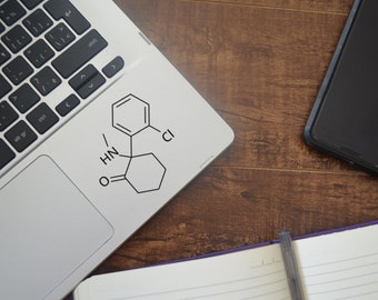 Molecule Sticker | Etsy