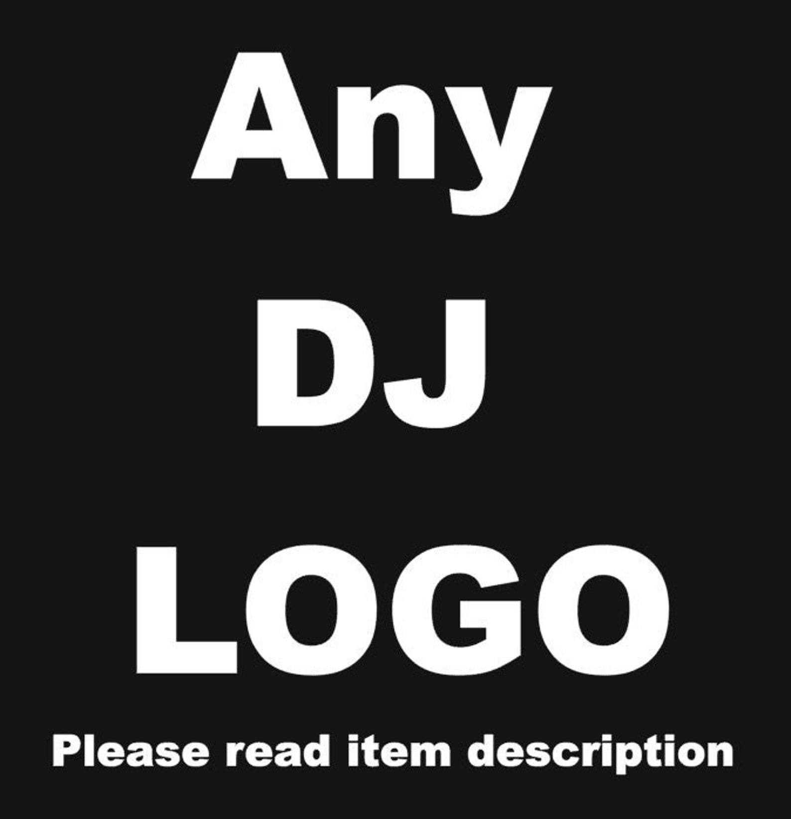Any DJ Logo Vinyl Decal EDM Car Laptop Phone Window Sticke - Etsy