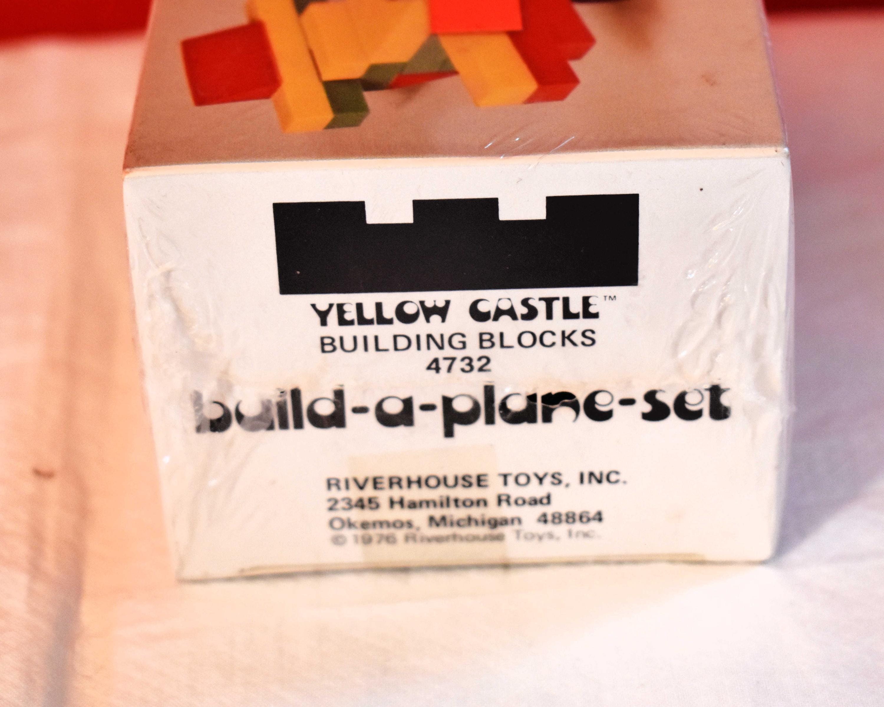 1970s Build A Plane Set, Yellow Castle Building Blocks, Set 4732, New ...