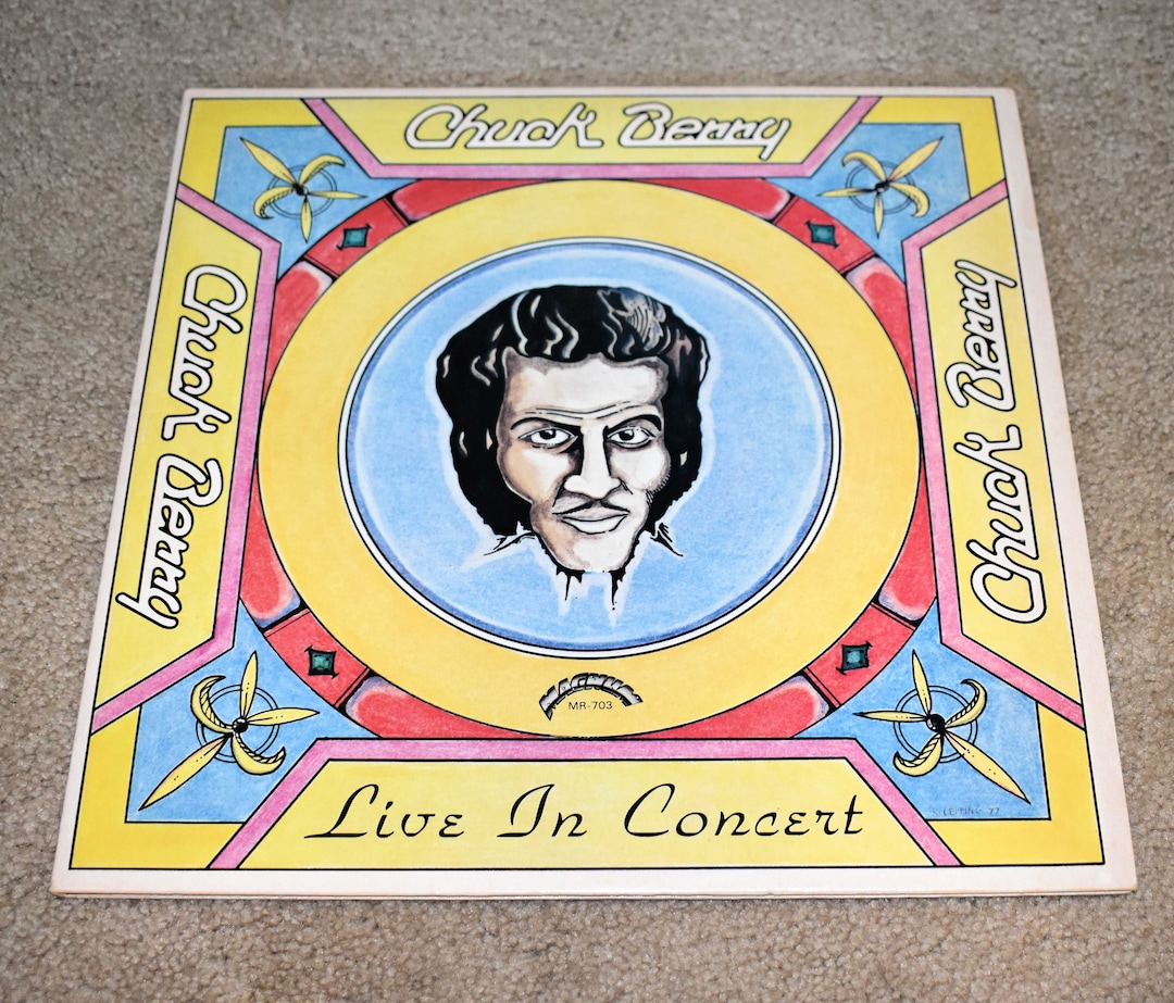 Vintage 1970s Vinyl Album Chuck Berry Live in Concert Double Album ...