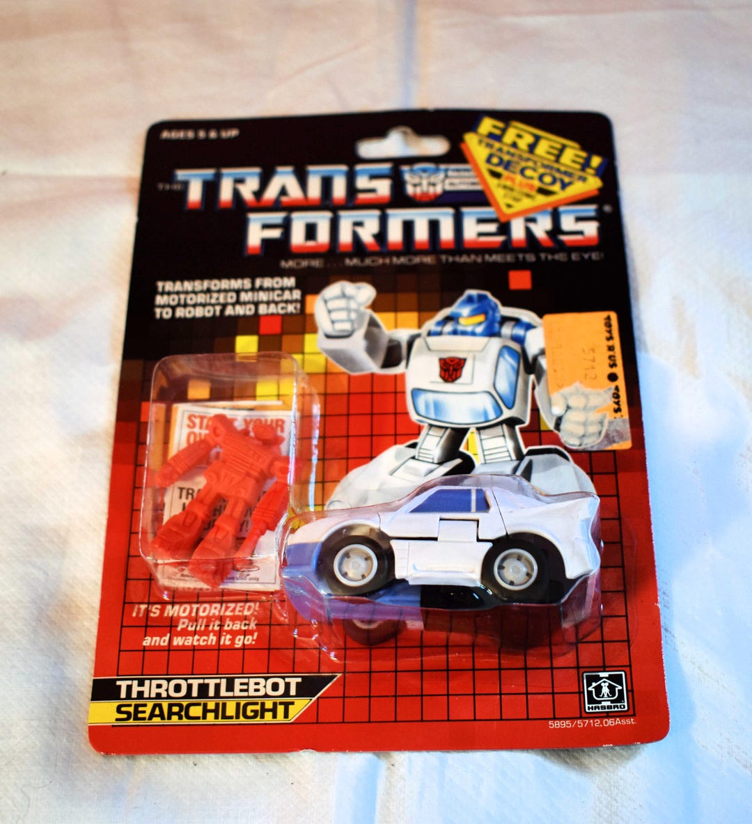 Vintage 1980s Hasbro Transformers Throttlebot Searchlight Sealed in ...