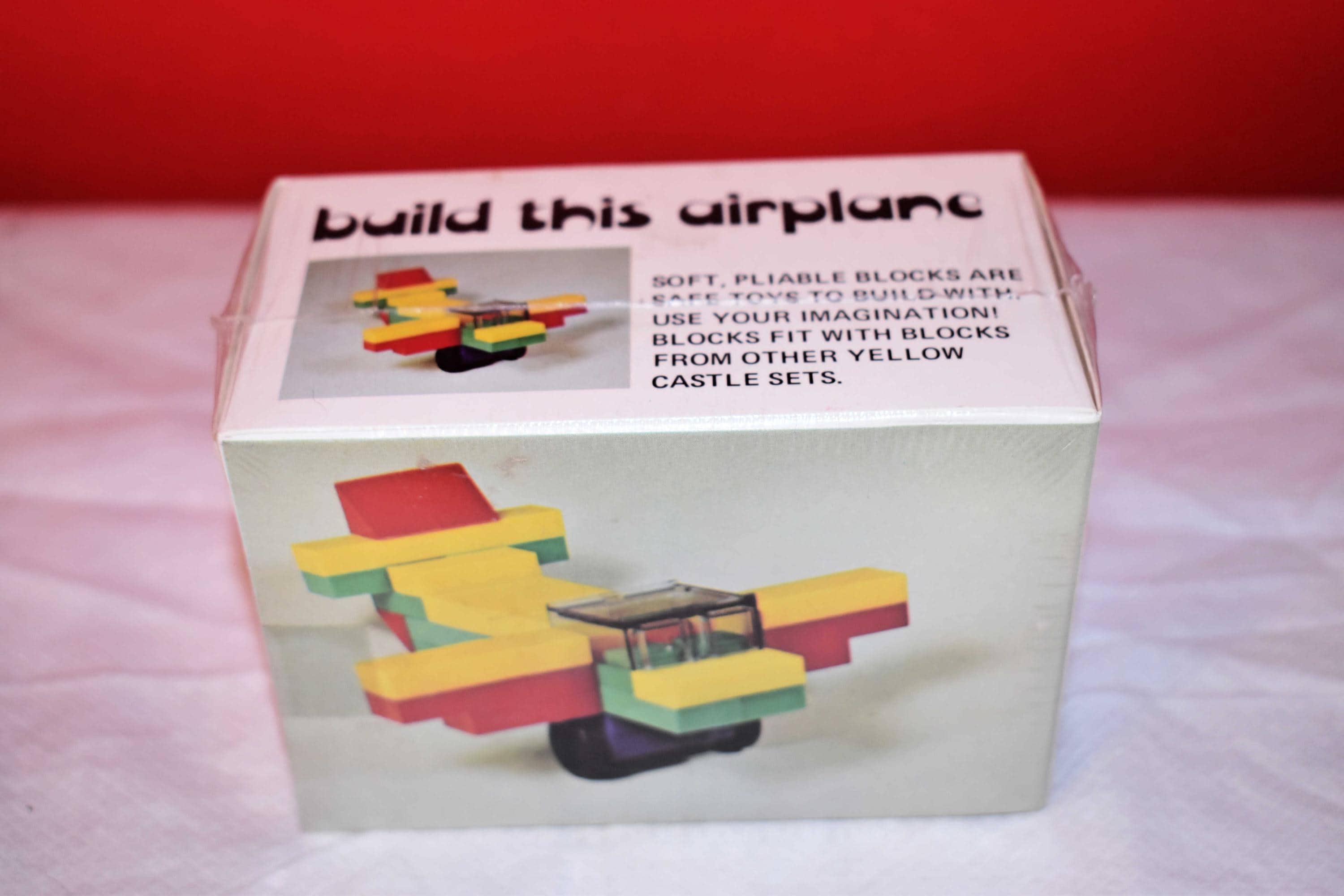 1970s Build A Plane Set, Yellow Castle Building Blocks, Set 4732, New ...
