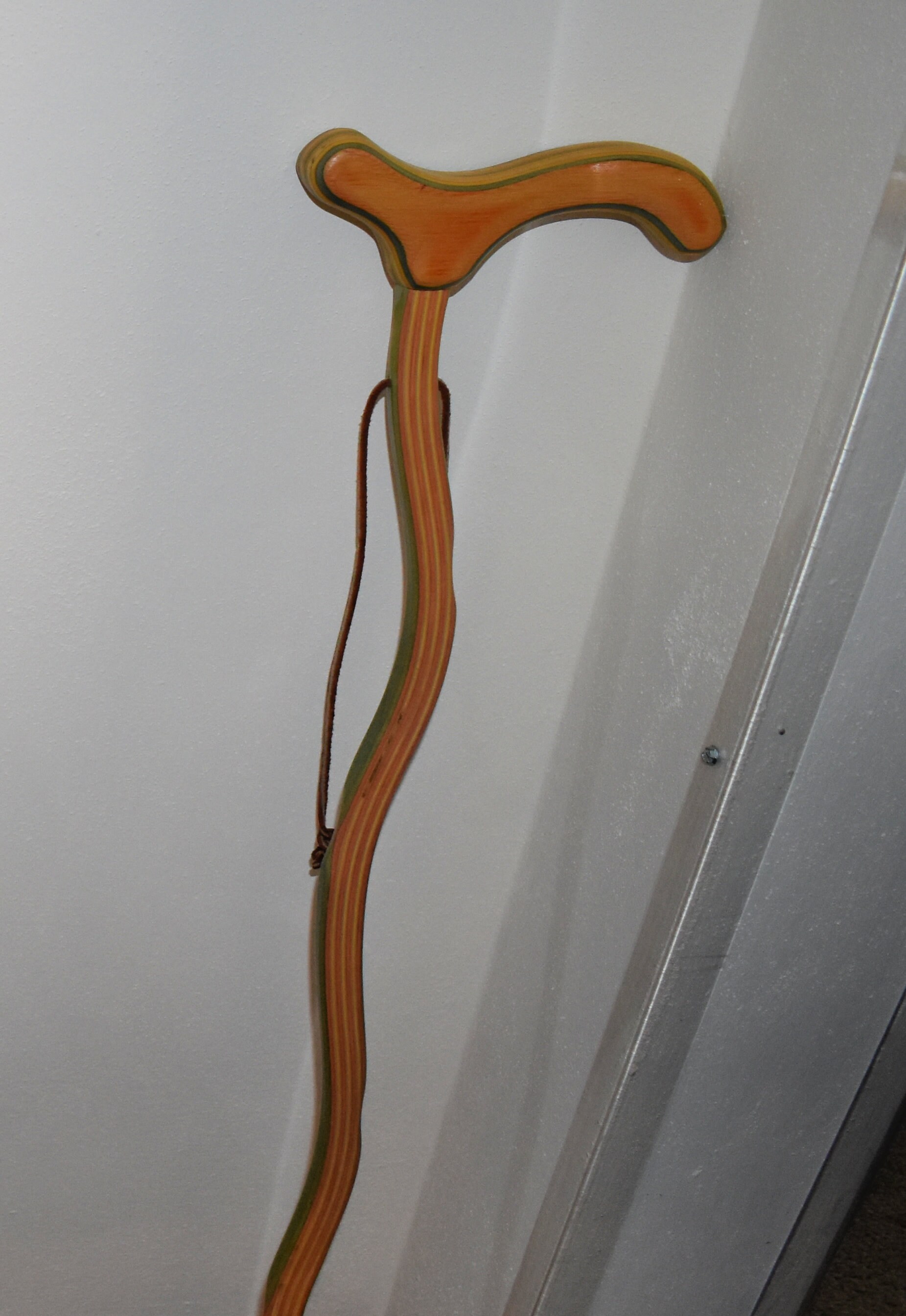 Vintage Canes Colorful Striped Inlaid Wood Canes Funky Dyed - Etsy