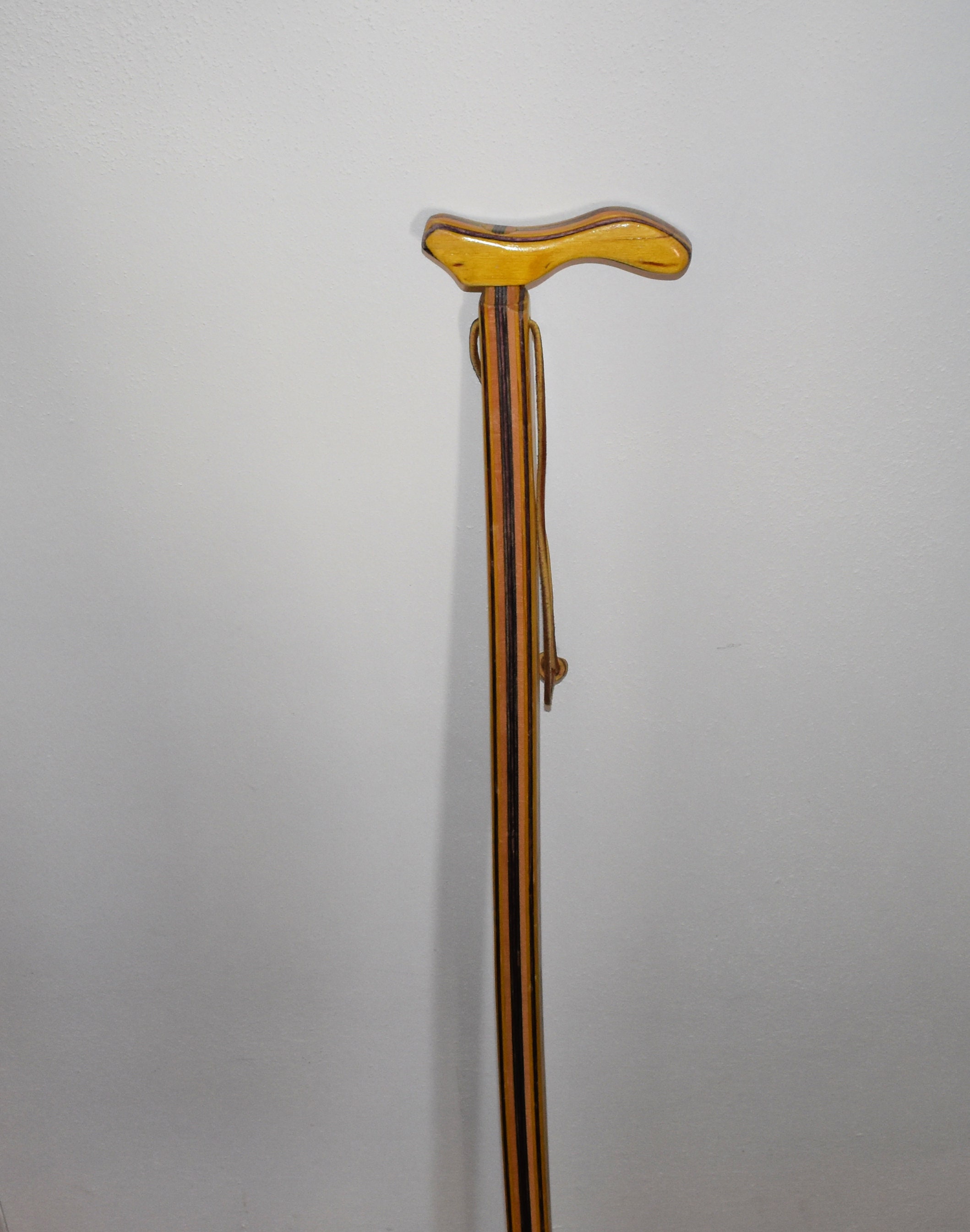 Vintage Canes Colorful Striped Inlaid Wood Canes Funky Dyed - Etsy