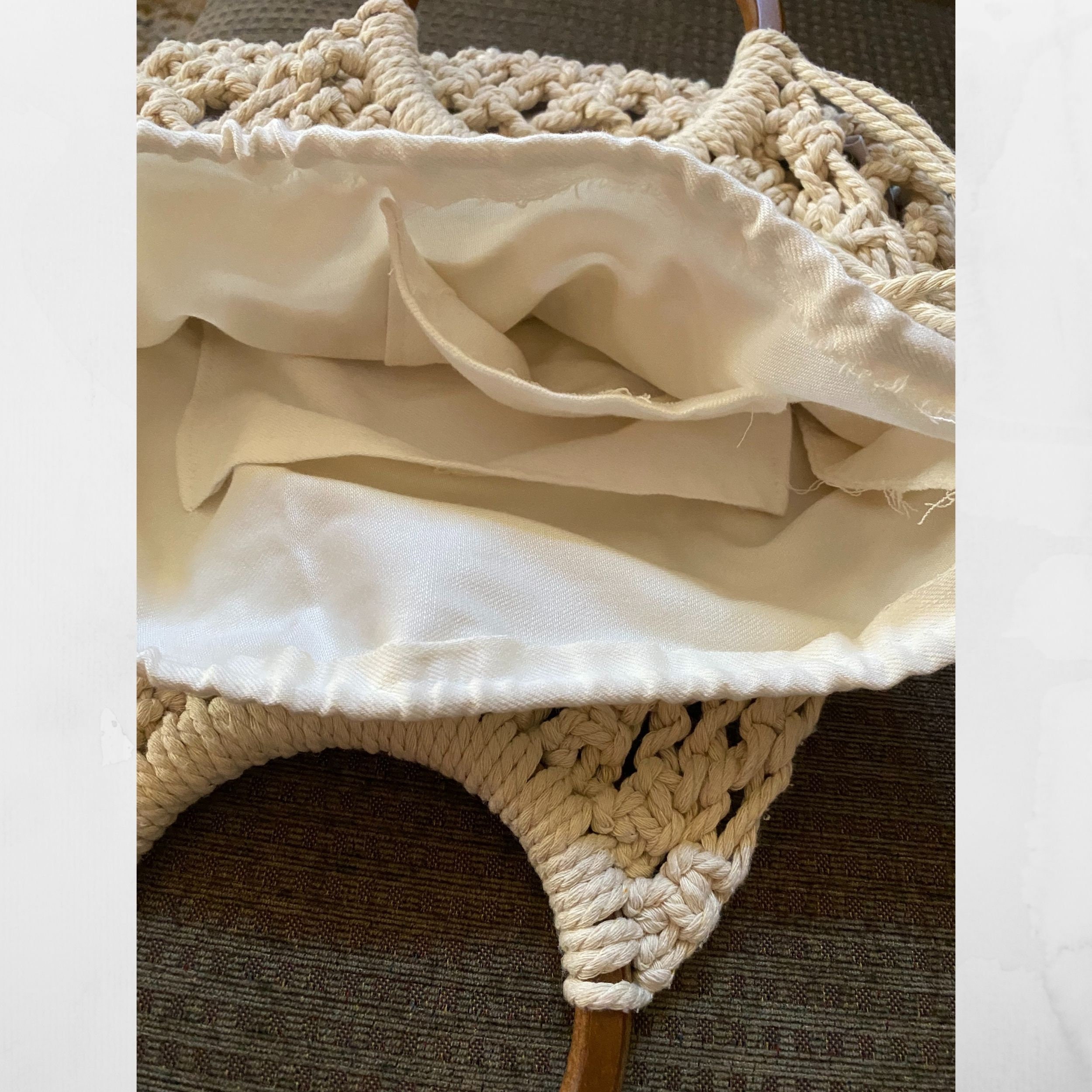 Macrame Bag Macrame Beach Bag Macrame Grocery Tote Macrame - Etsy