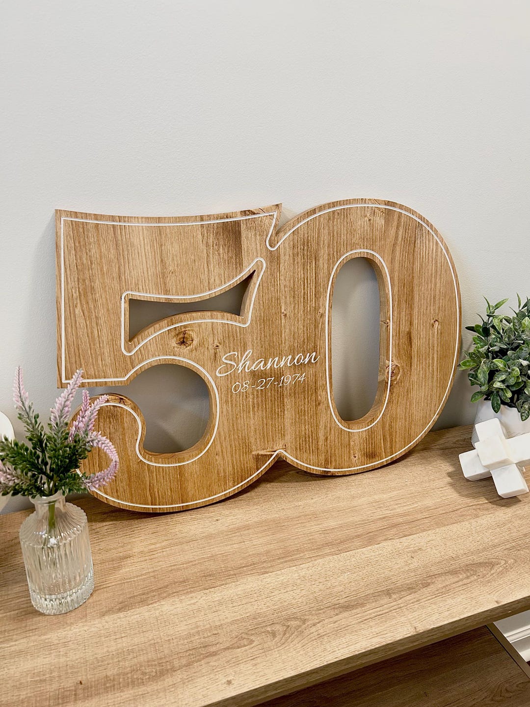 Birthday Sign | Number Sign | Personalized Anniversary Sign ...