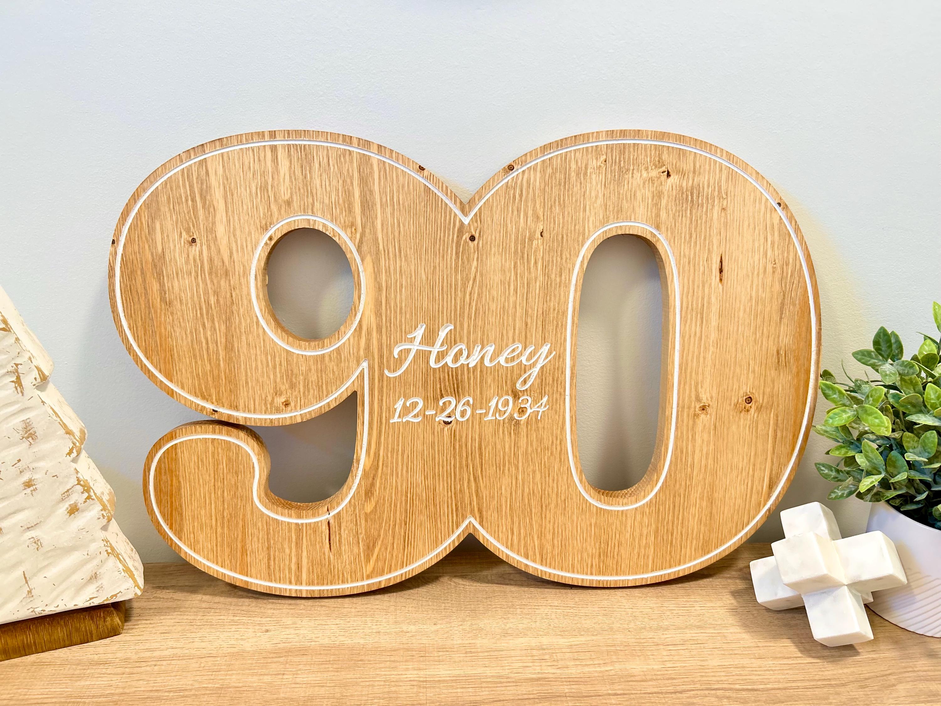 Birthday Sign | Number Sign | Personalized Anniversary Sign ...