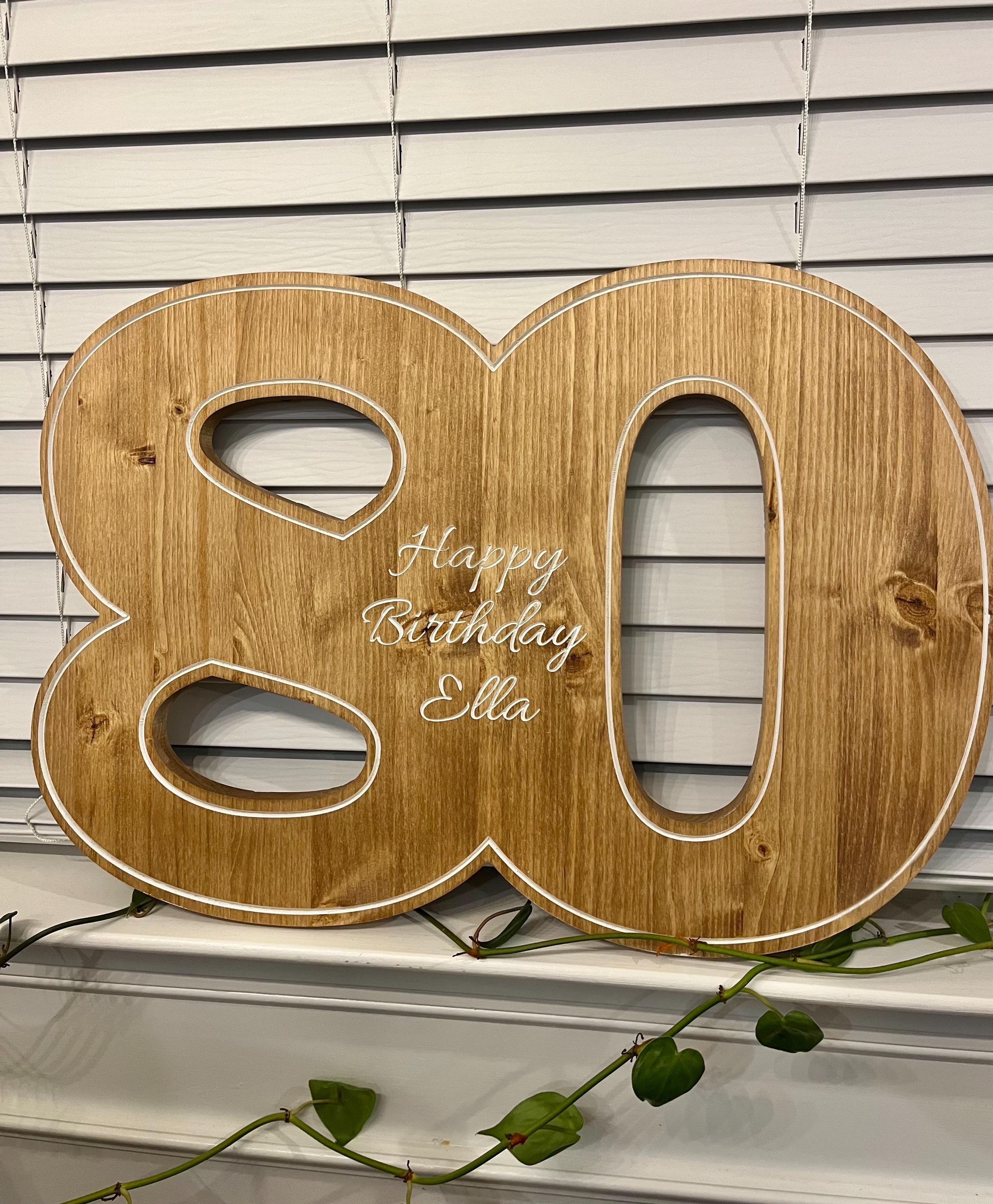 Birthday Sign | Number Sign | Personalized Anniversary Sign ...